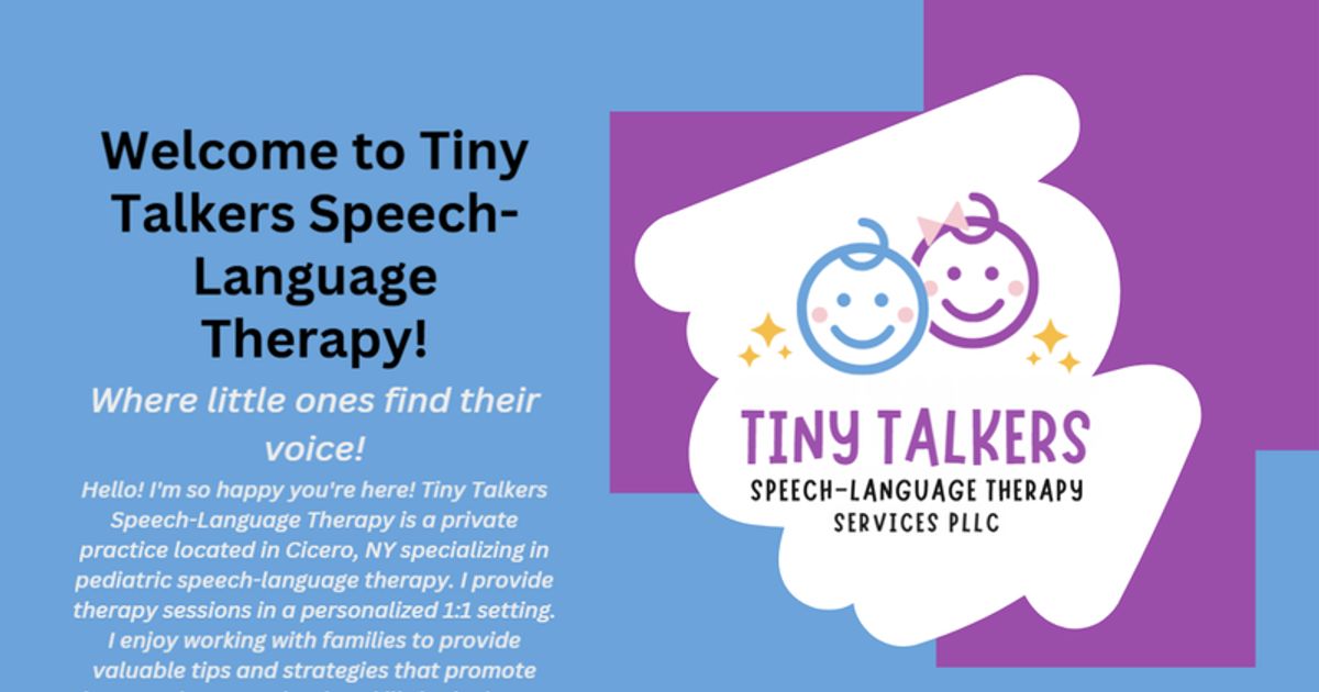 Tiny Talkers Speech Therapy Website